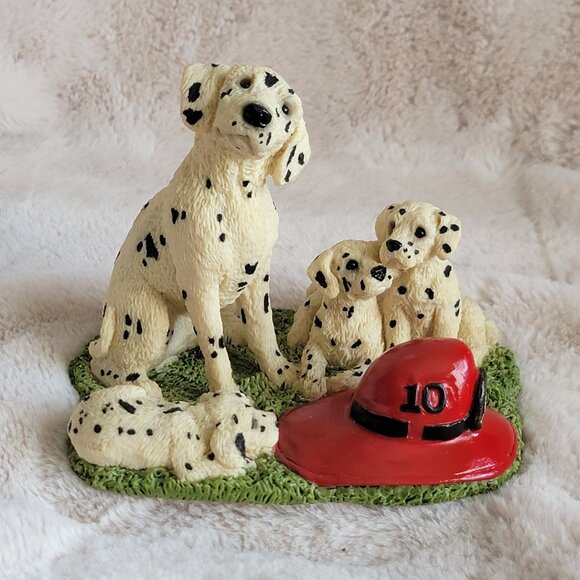 Stone Critters | Accents | Stone Critters Firehouse Dalmatian Family ...